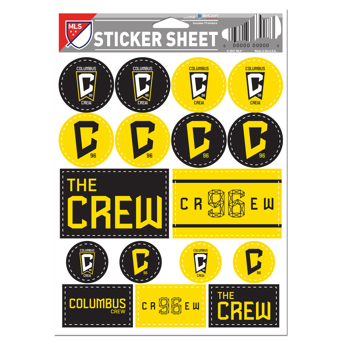 Columbus Crew Sticker Sheet – Columbus Soccer Shop